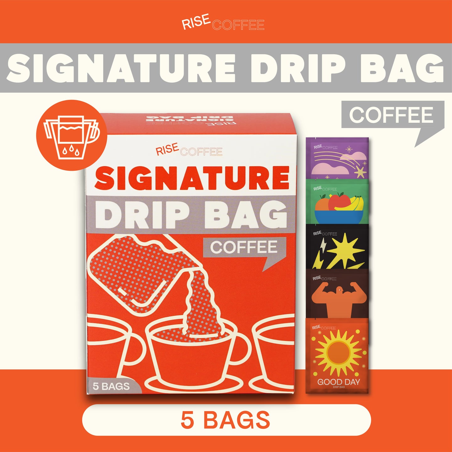 Signature Drip Bag Coffee – RISE COFFEE